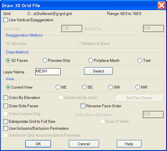 Draw 3D Grid File