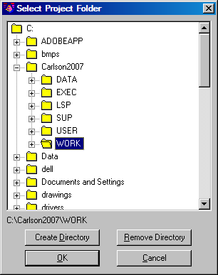 Set Project/Data Folder