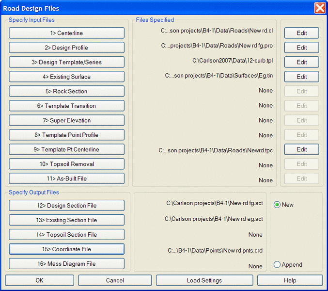 Assign Template Point Centerline