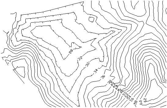 Highlight Depression Contours