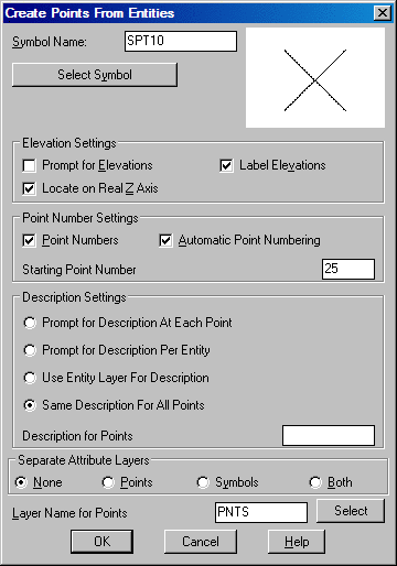 Create Points from Entities