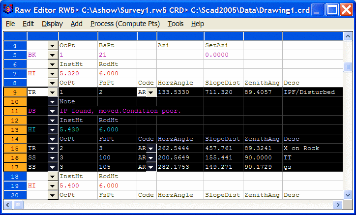 Edit-Process Raw Data File